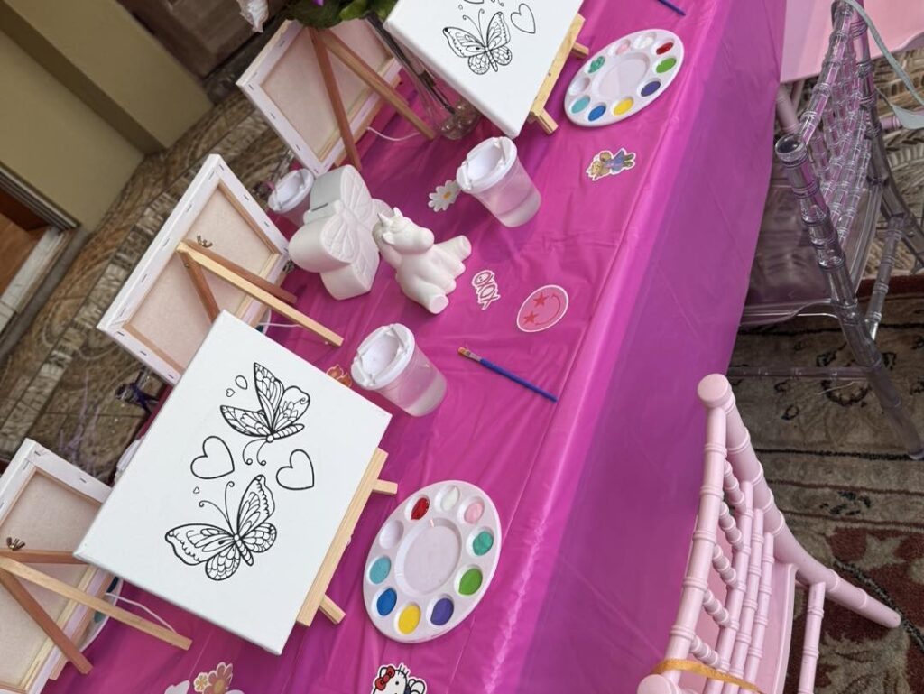 Painting Activity Stations - Meg A Star Parties